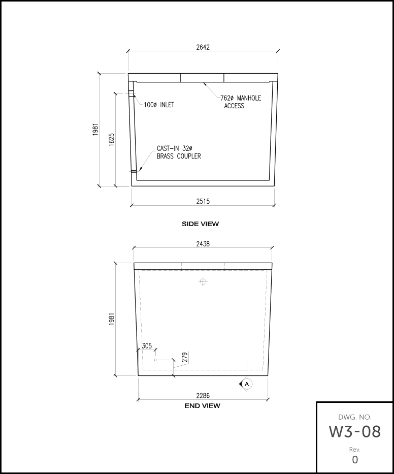 M 2000 Septic Holding Tank | Westcon Precast Alberta